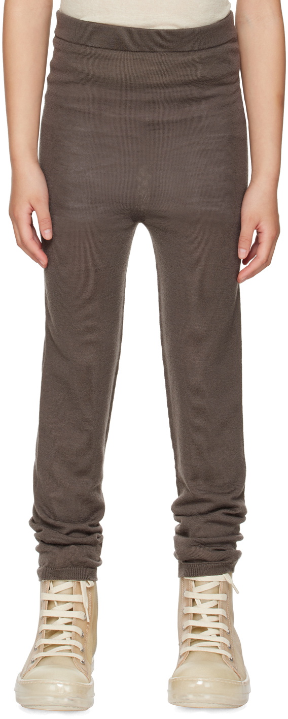 Rick Owens Kids Gray Lightweight Leggings Rick Owens
