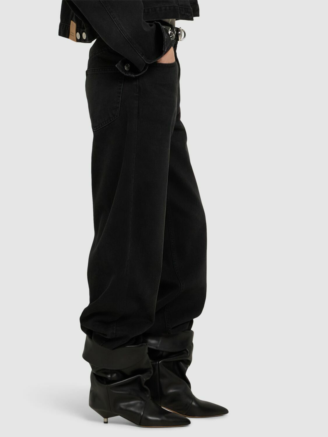 ISABEL MARANT 45mm Edrik-gb Leather Tall Boots Isabel Marant