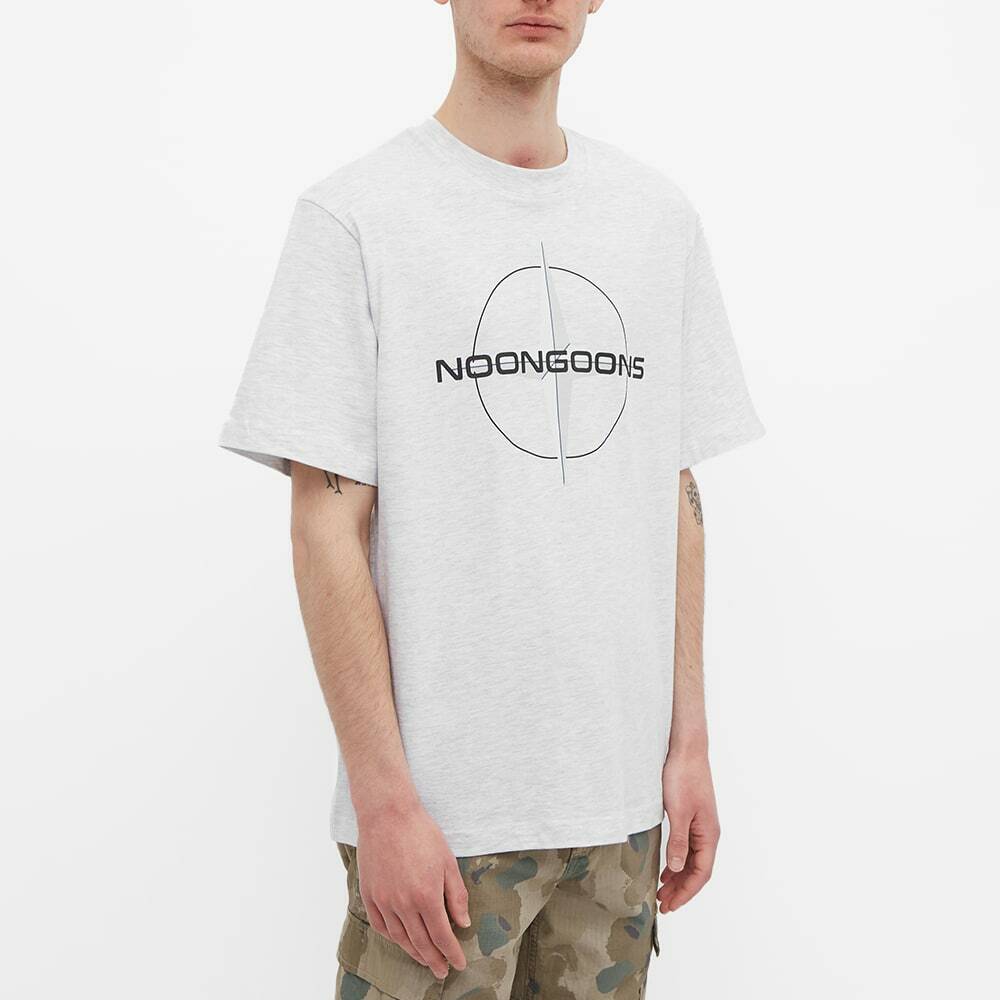Noon Goons Men's Compass T-Shirt in Heather Grey Noon Goons