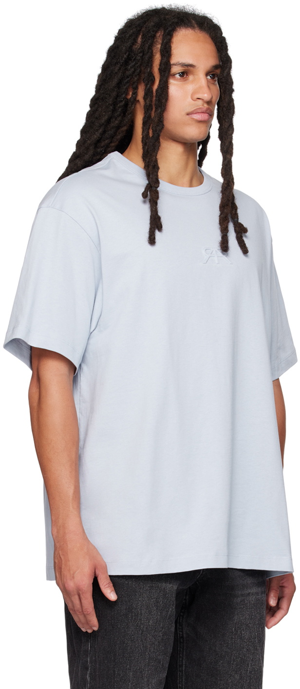 RtA Blue Embossed T-Shirt RtA