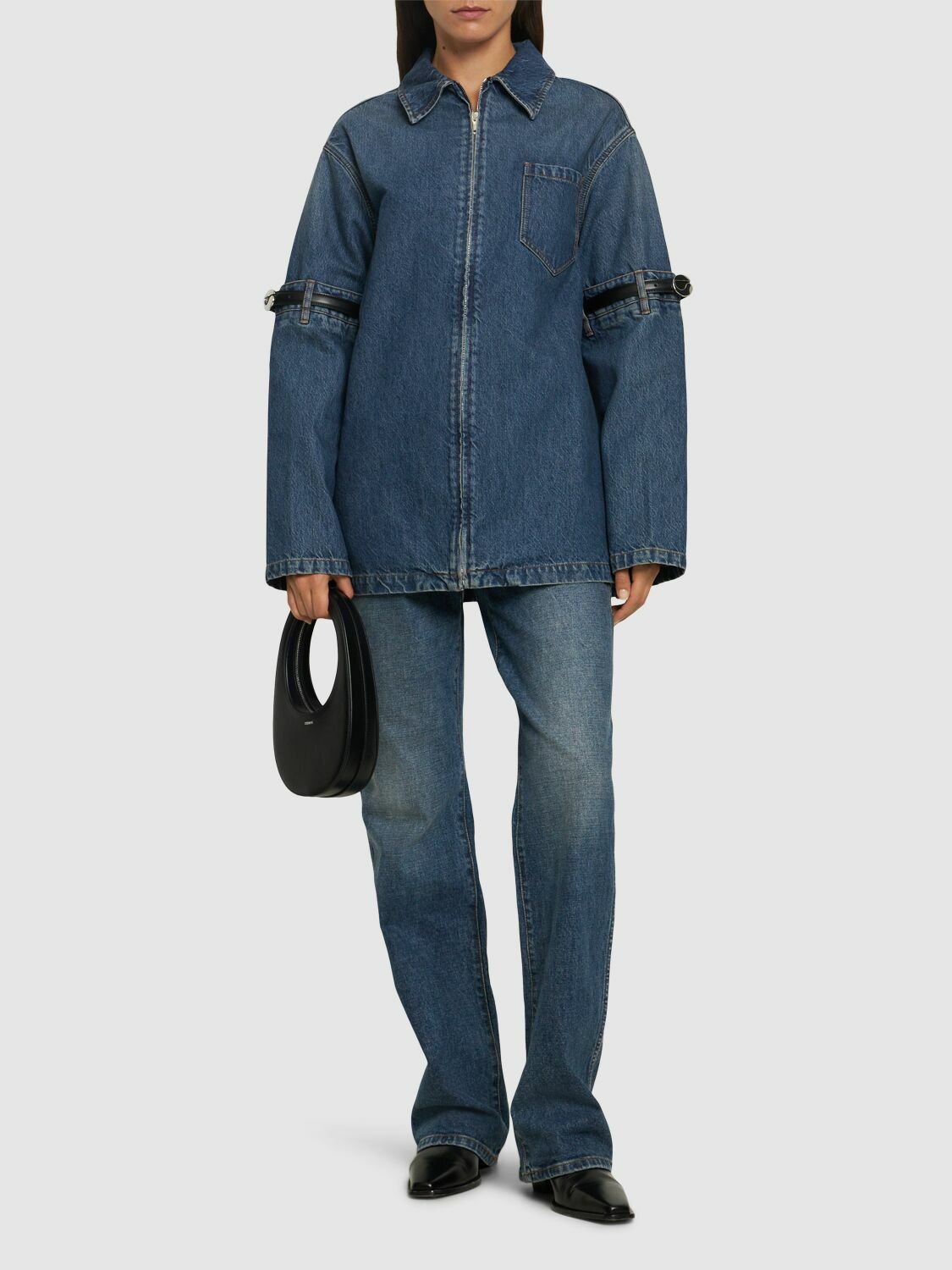 COPERNI Hybrid Cotton Denim Jacket Coperni