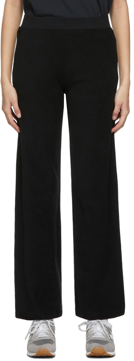 Sunspel Black Towelling Trousers Sunspel