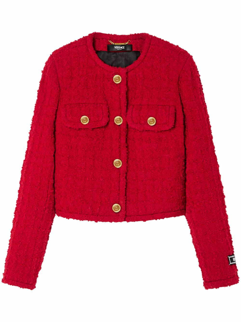 VERSACE - Wool Tweed Jacket Versace