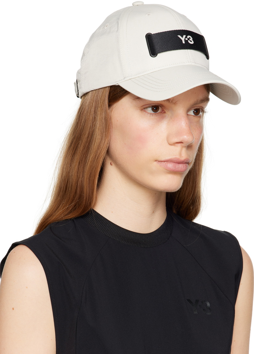 Y-3 Beige Webbing Cap Y-3