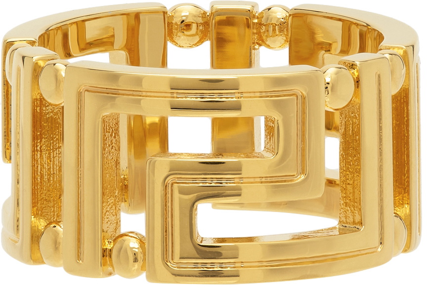 Versace Gold Greca Ring Versace