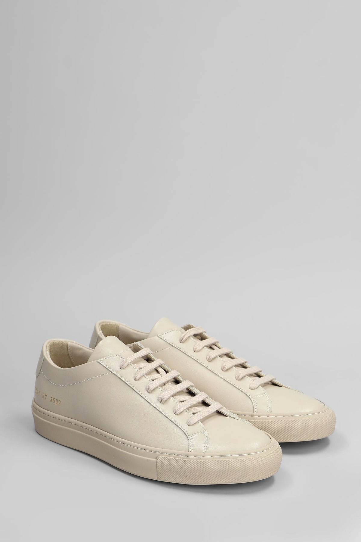 Common Projects Original Achilles Sneakers In Beige Leather Common Projects