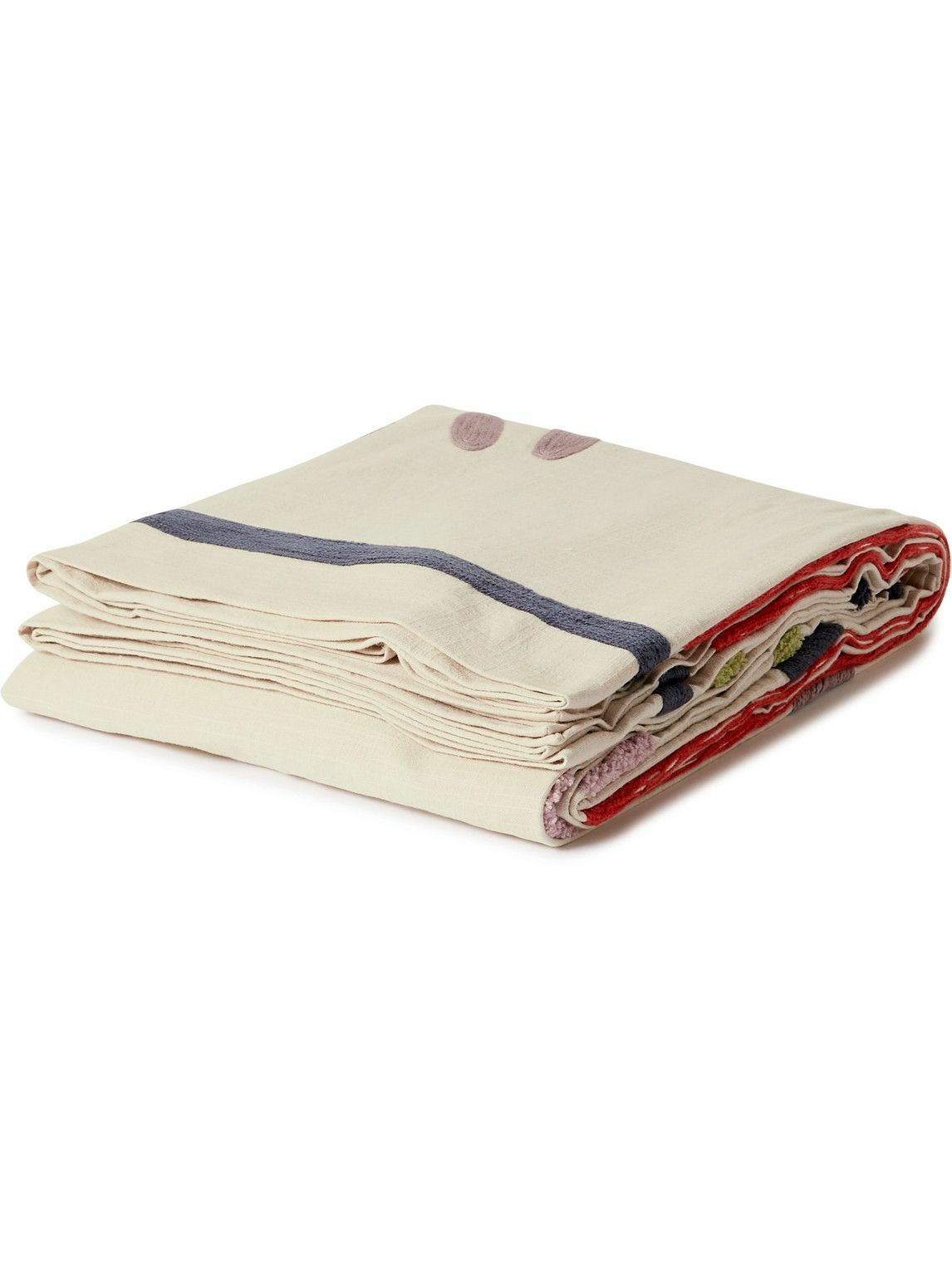 The Conran Shop - Embroidered Cotton-Gauze Bed Throw The Conran Shop