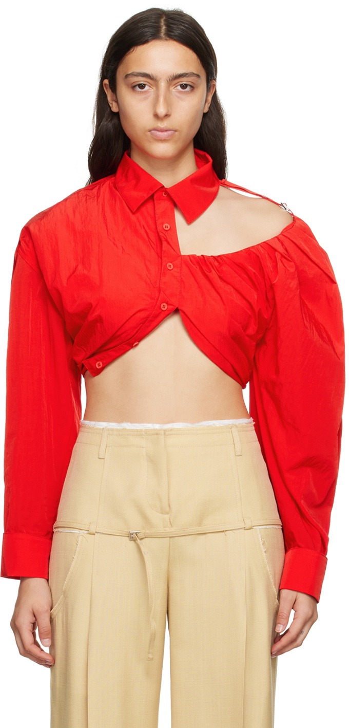 Jacquemus Red Le Chouchou 'La Chemise Galliga' Shirt Jacquemus