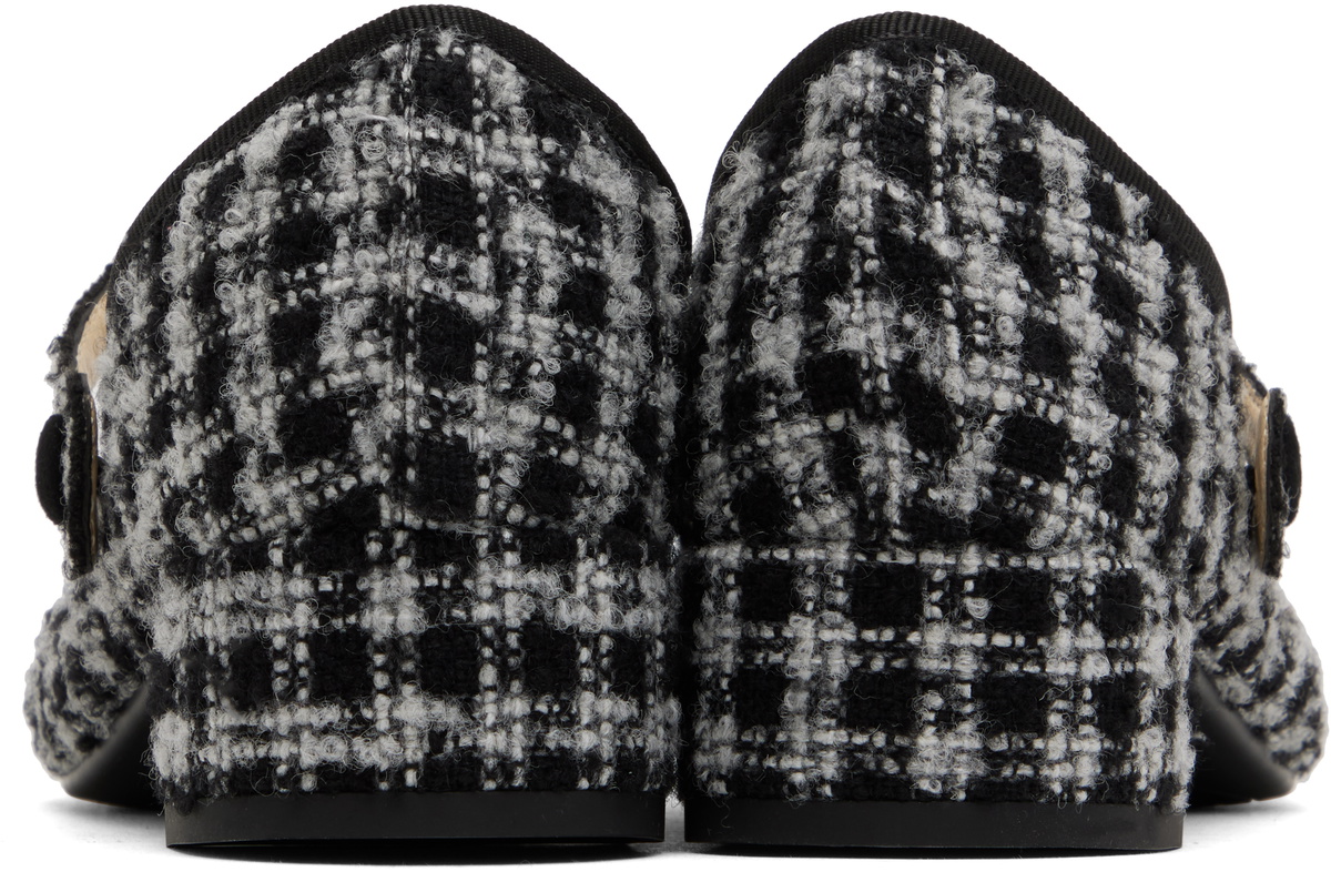 Repetto Black & White Rose Mary Jane Heels Repetto