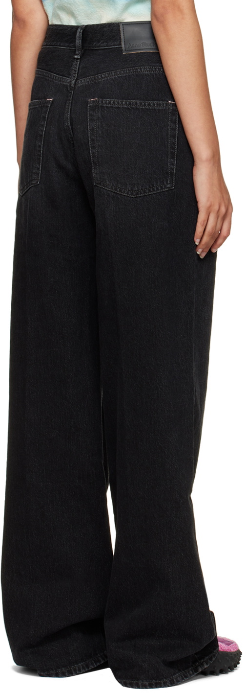 Acne Studios Black Bootcut Loose Jeans Acne Studios