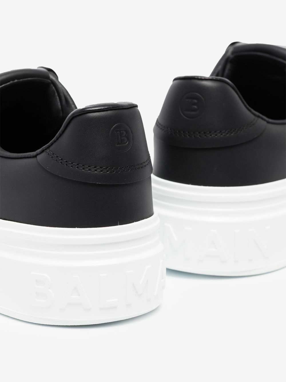 Balmain Black B-Court Leather Sneakers Balmain