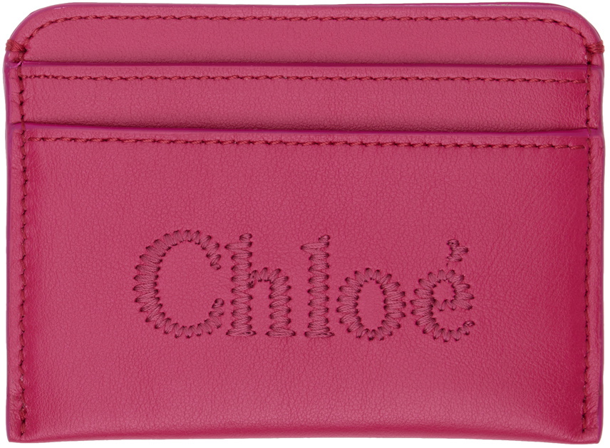 Chloé Pink Sense Card Holder Chloe