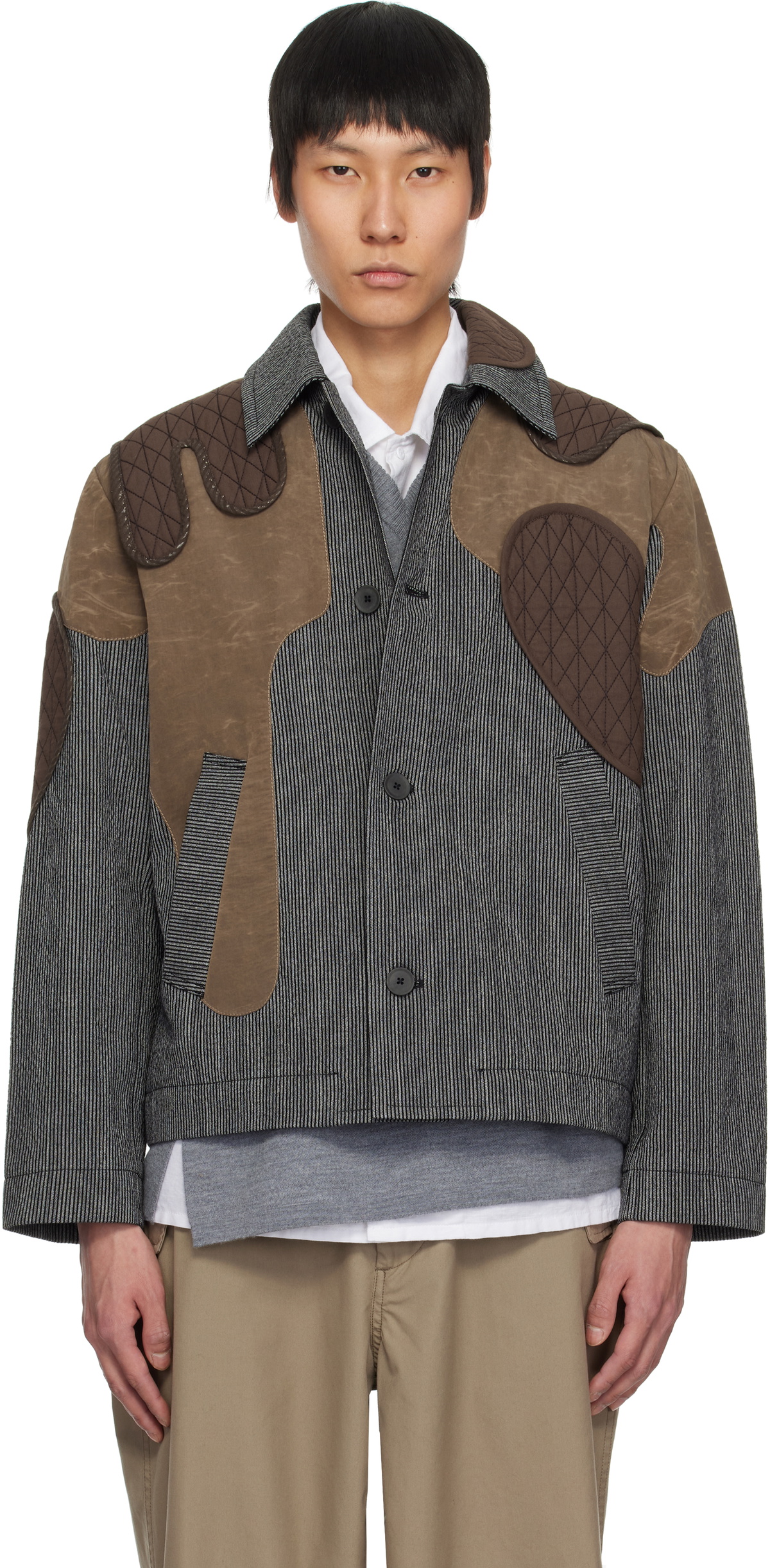 Craig Green Gray Utility Patch Jacket Craig Green