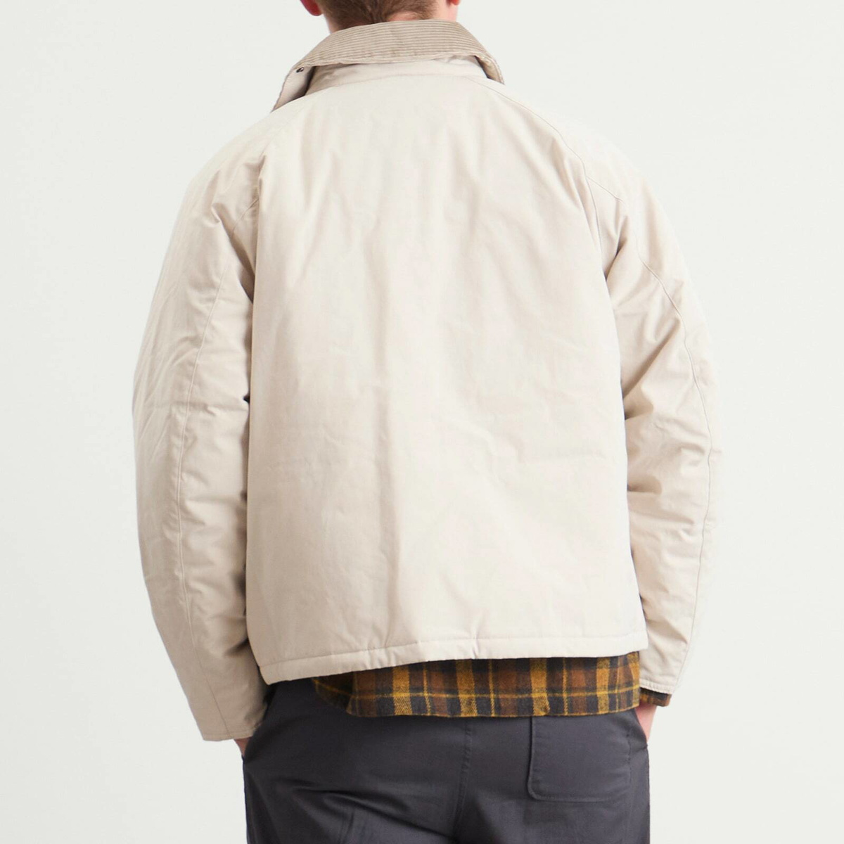 Barbour Men's Padded Transport Jacket in Mist Barbour