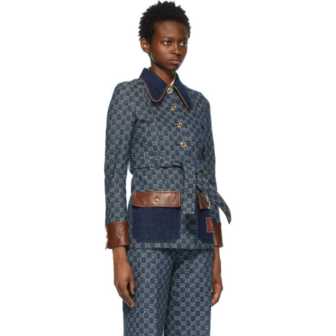 Gucci Blue Denim Eco Washed Jacket Gucci