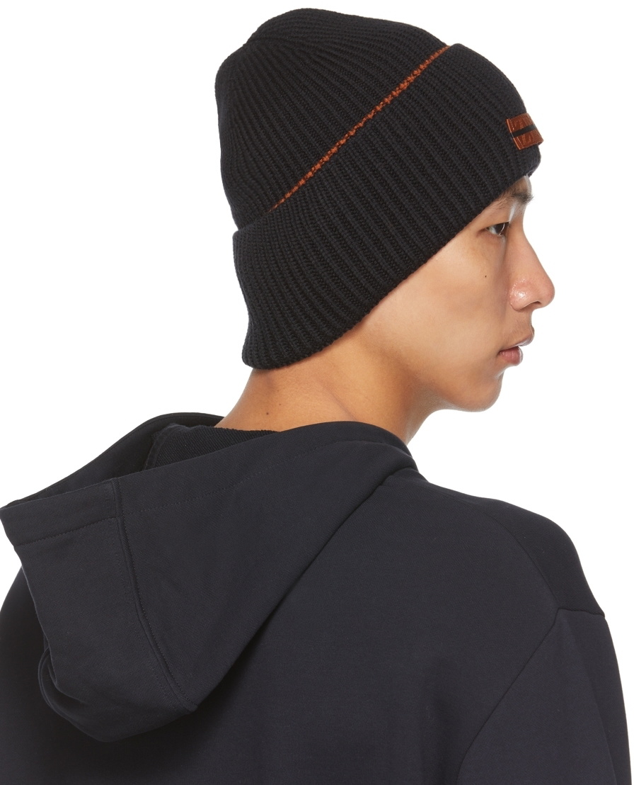 ZEGNA Black Outdoor Capsule Techmerino™ Wool Beanie Zegna