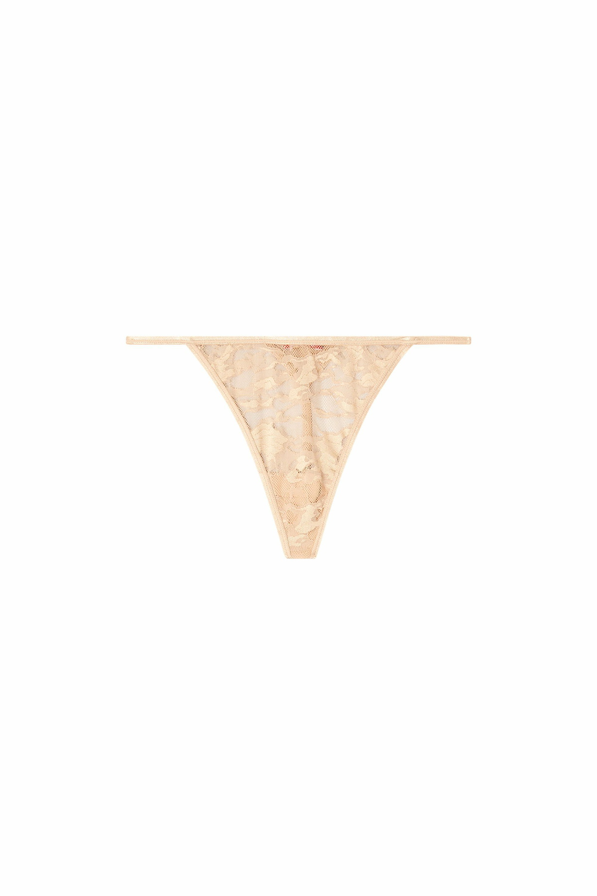 Diesel Thong in nylon lace - Strings Womens in Beige Diesel