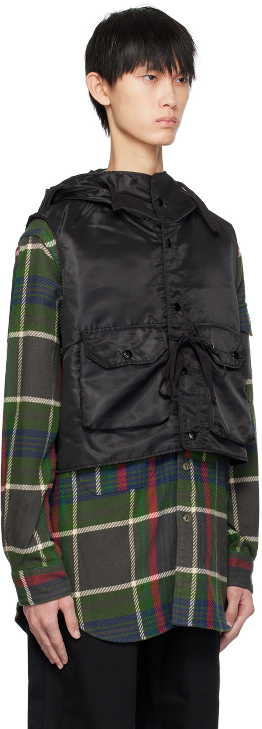 Engineered Garments Black Pilot Vest Engineered Garments