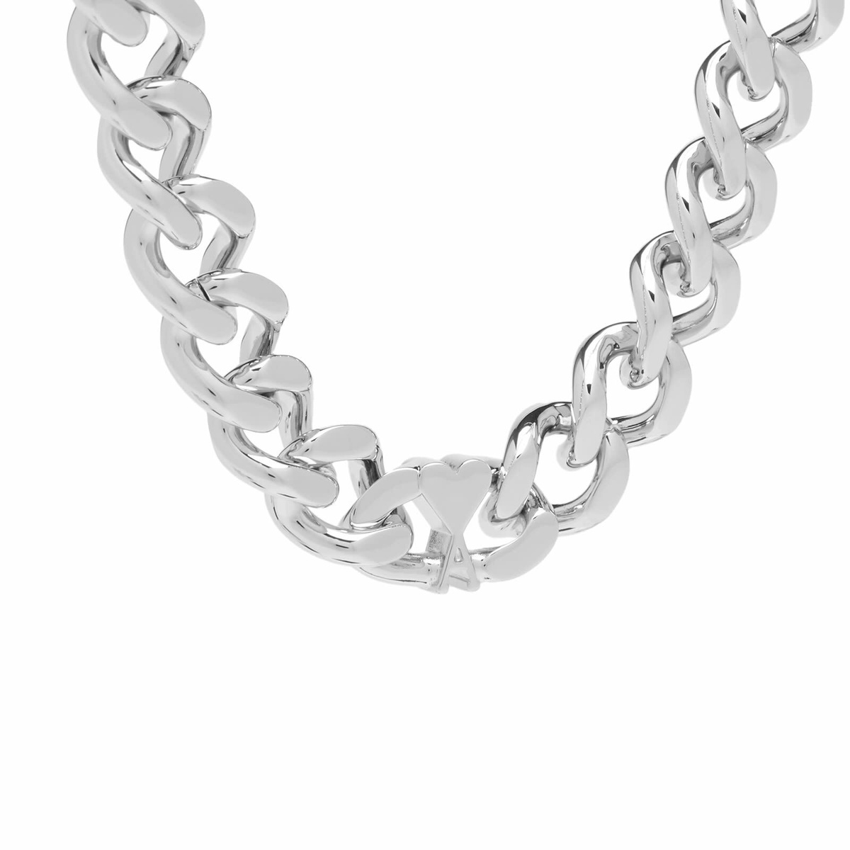 AMI Paris Men's ADC Chain Necklace in Silver AMI