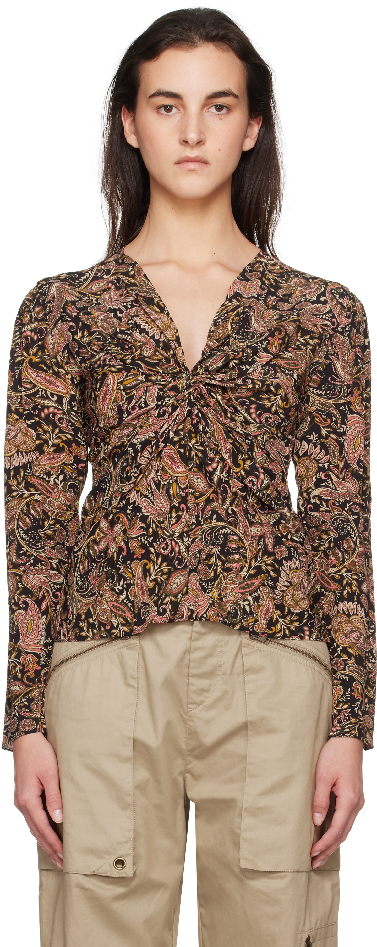 Isabel Marant Etoile Black Zekia Blouse Isabel Marant Etoile