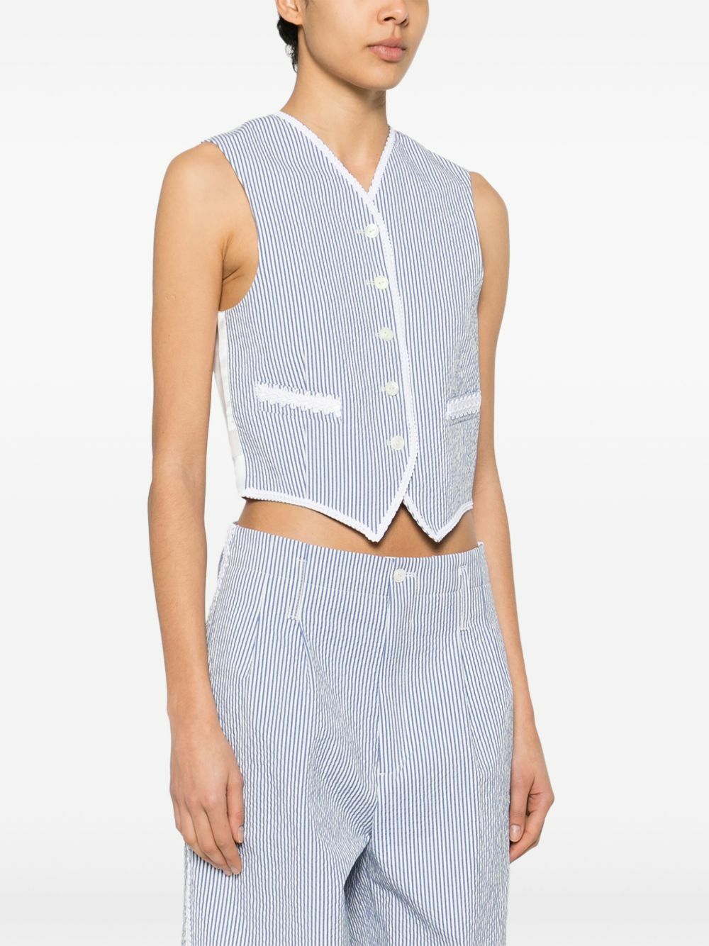 BODE Club Stripe Waistcoat Bode