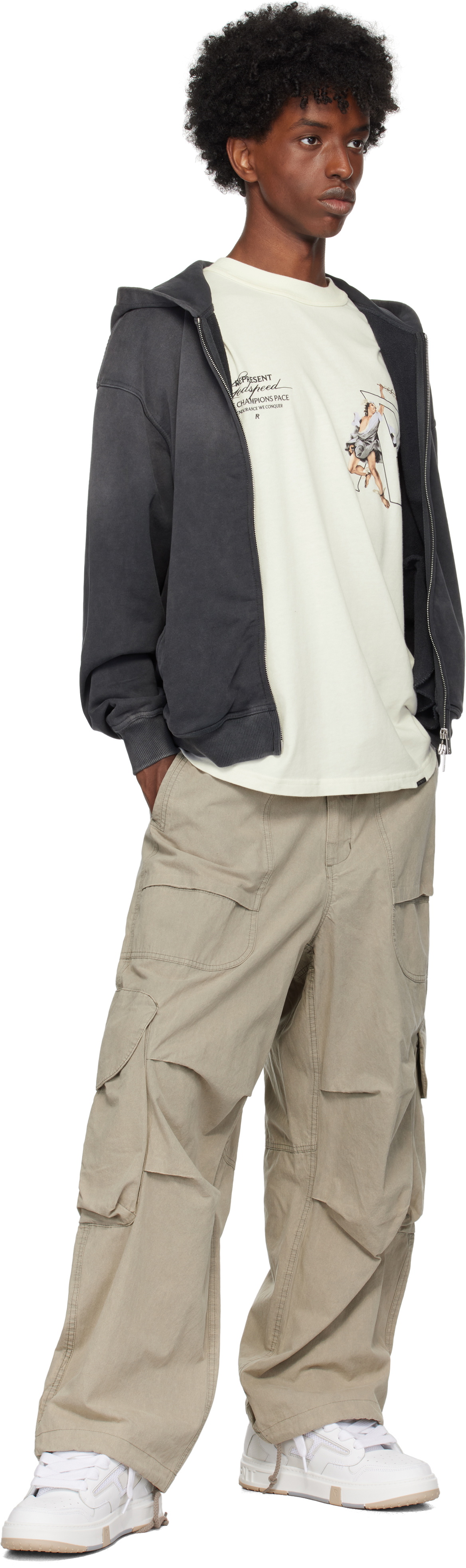 Represent White Reptor 2 Sneakers Represent