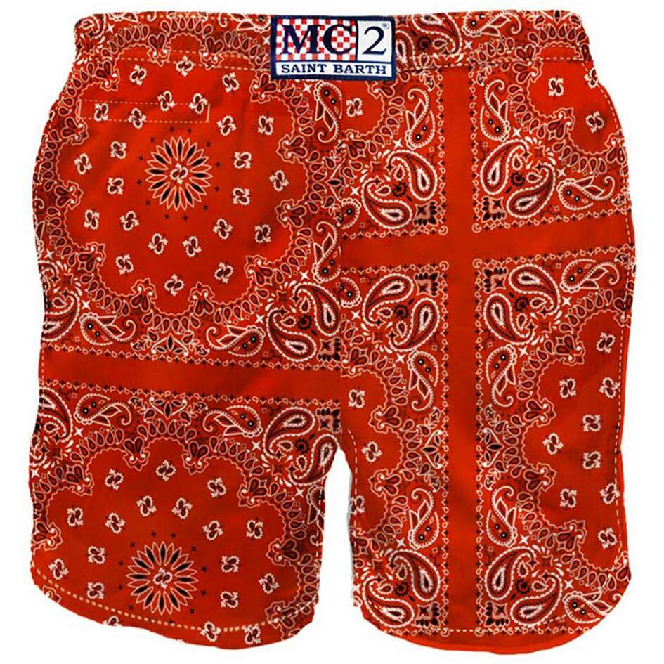 MC2 Saint Barth Man Swim Shorts With Bandanna Print MC2 Saint Barth