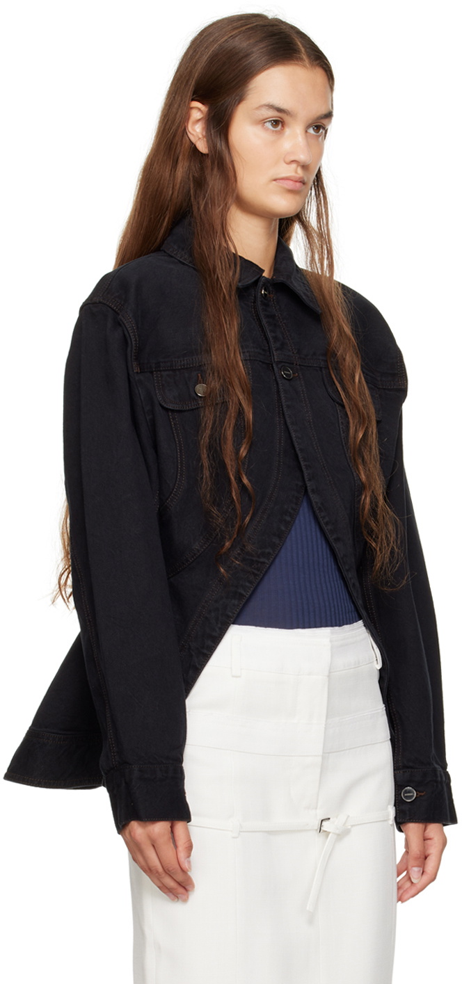Jacquemus Black Le Chouchou 'La Veste de Nîmes Caraco' Jacket Jacquemus