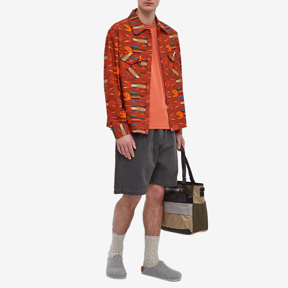 Nigel Cabourn Men's Military Pocket T-Shirt in Orange Nigel Cabourn