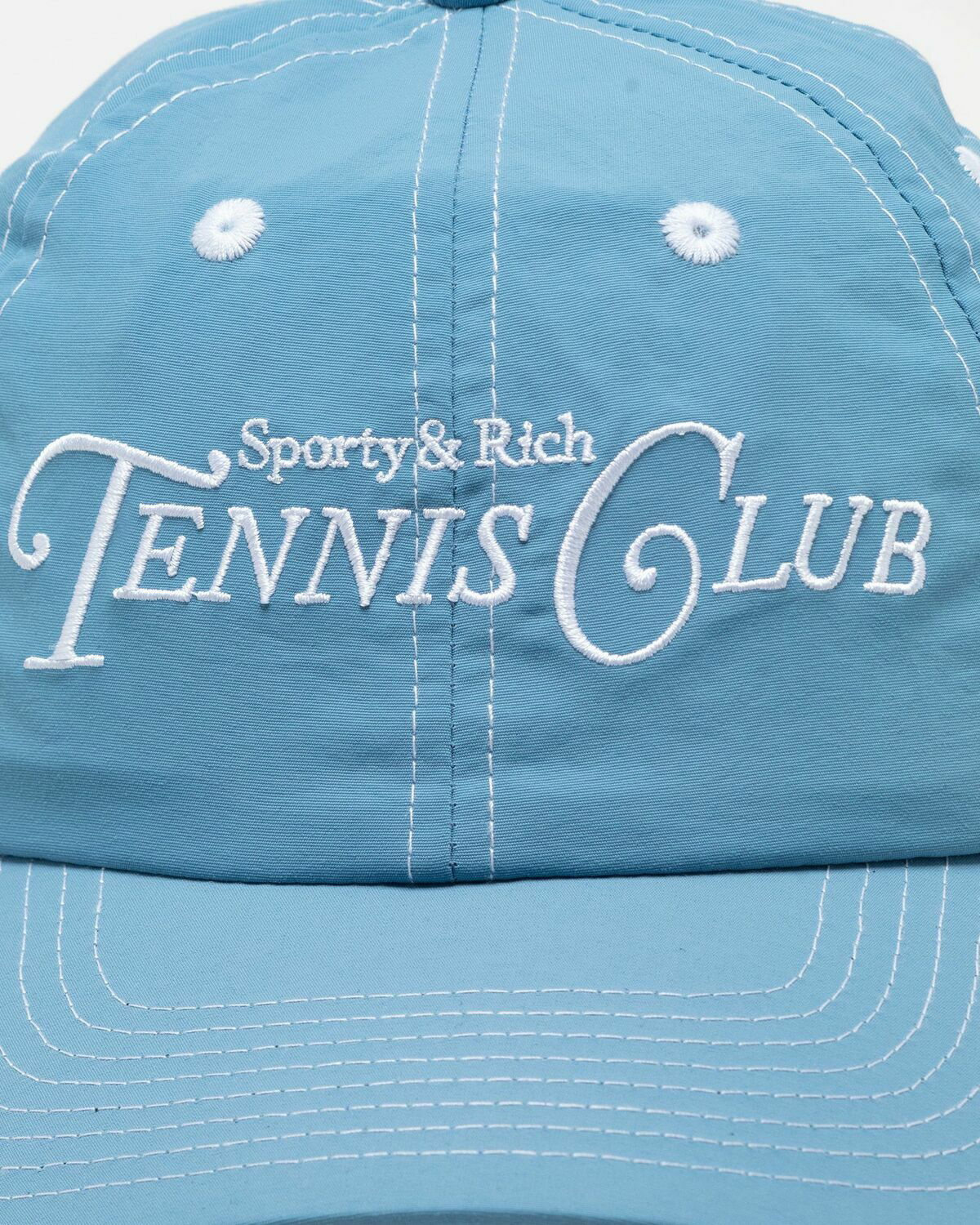 Sporty & Rich Rizzoli Tennis Nylon Hat Blue Caps Sporty & Rich