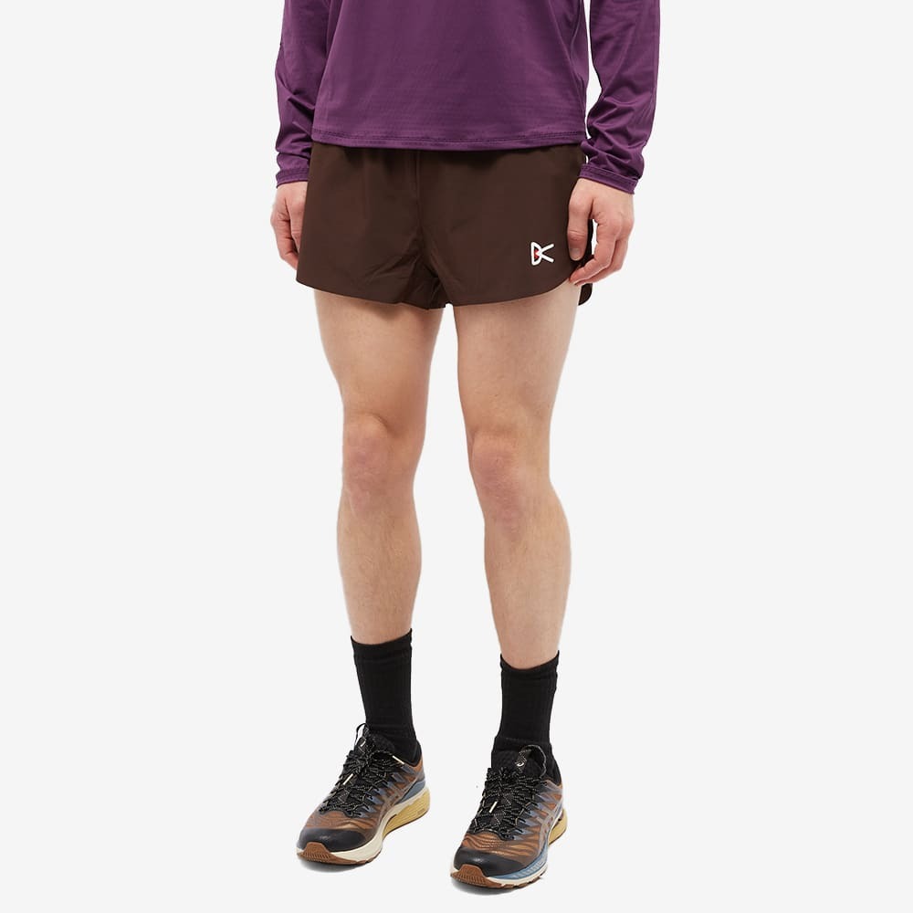 District Vision Men's Mula Race Short in Cacao District Vision