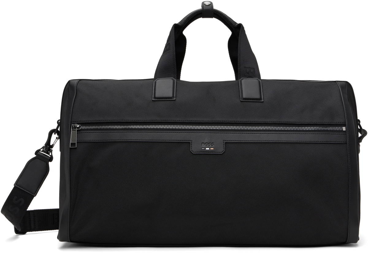 BOSS Black Canvas Duffle Bag BOSS