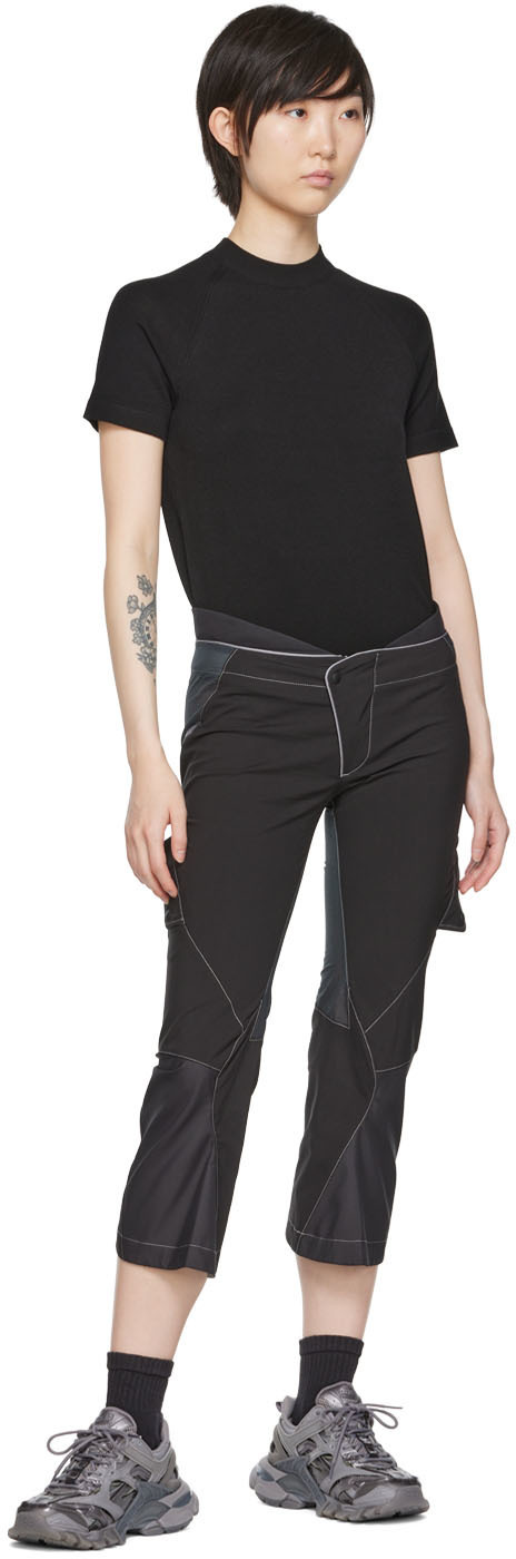 HYEIN SEO Black Nylon Sweater Hyein Seo