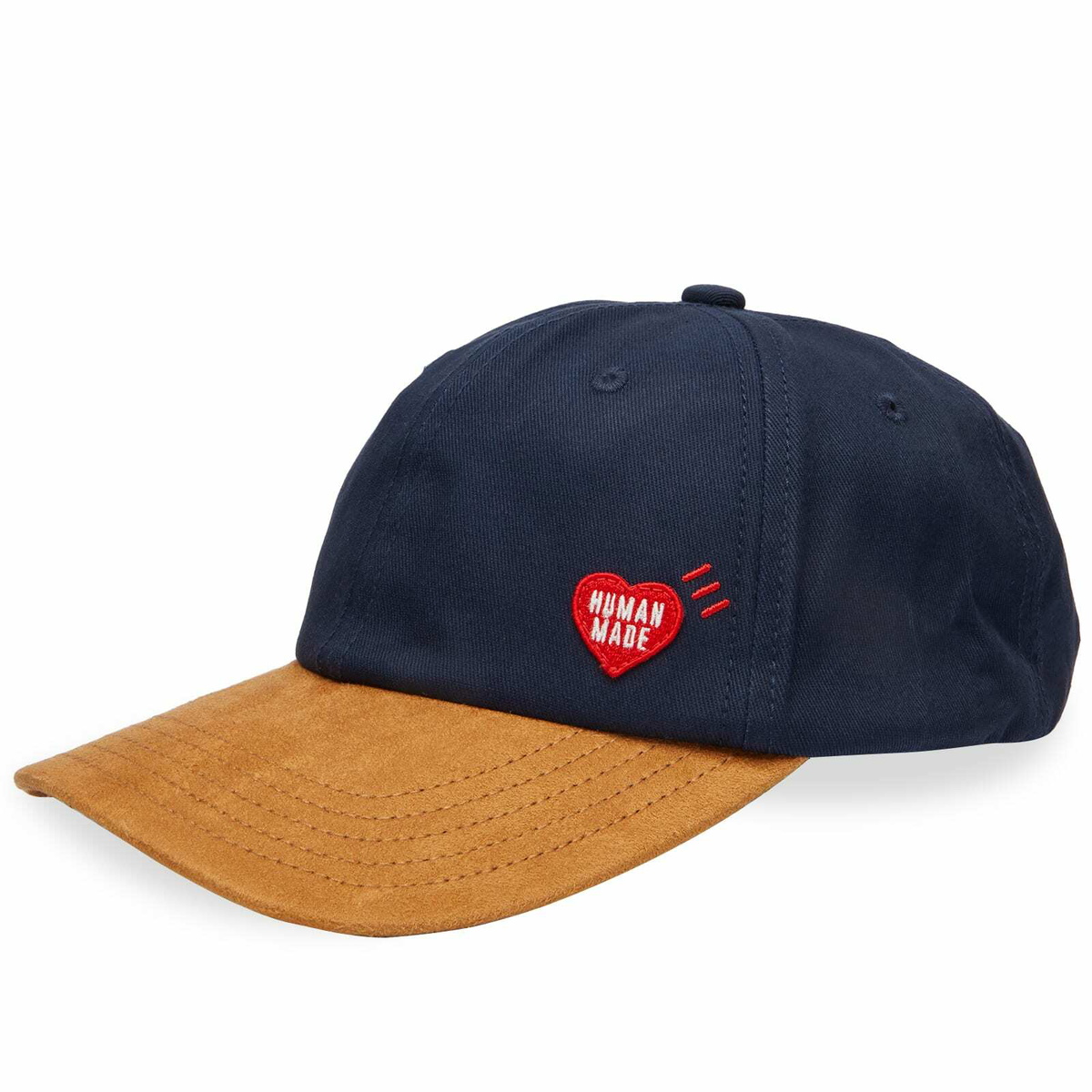 Human Made Men's Contrast Peak Cap in Navy Human Made