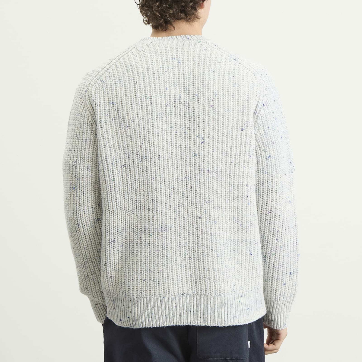 Wax London Men's Wilde Chunky Rib Fleck Jumper in Multi Wax London