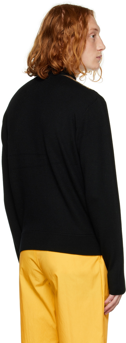 King & Tuckfield Black Textured Cardigan King and Tuckfield