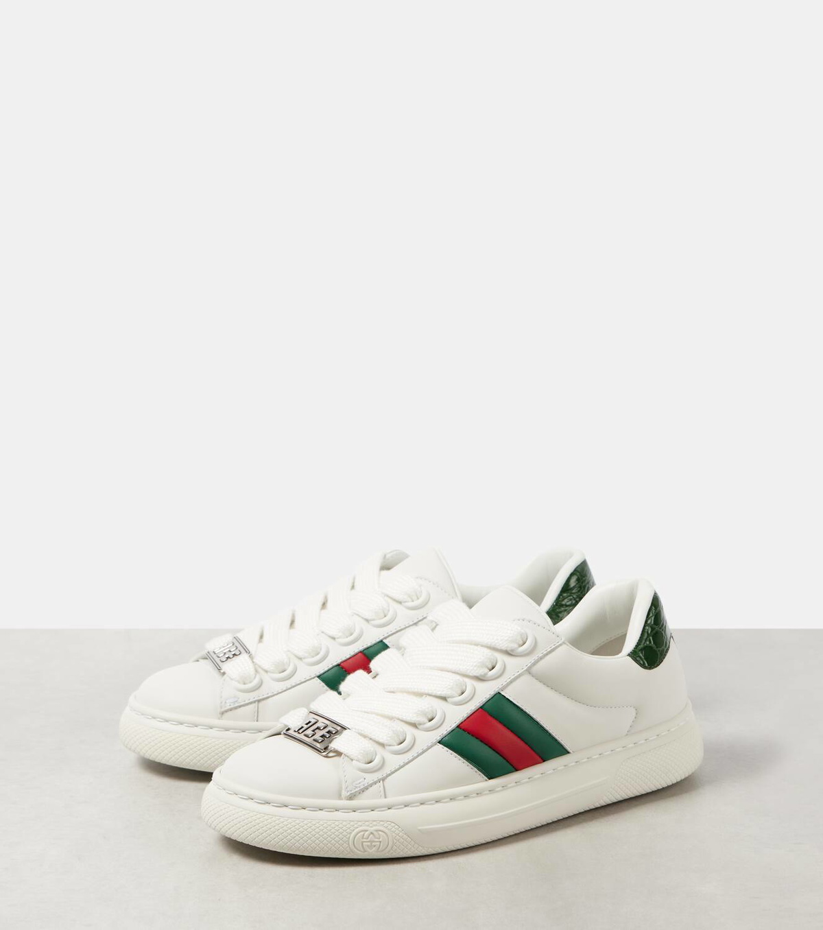 Gucci Ace Web Stripe leather sneakers Gucci