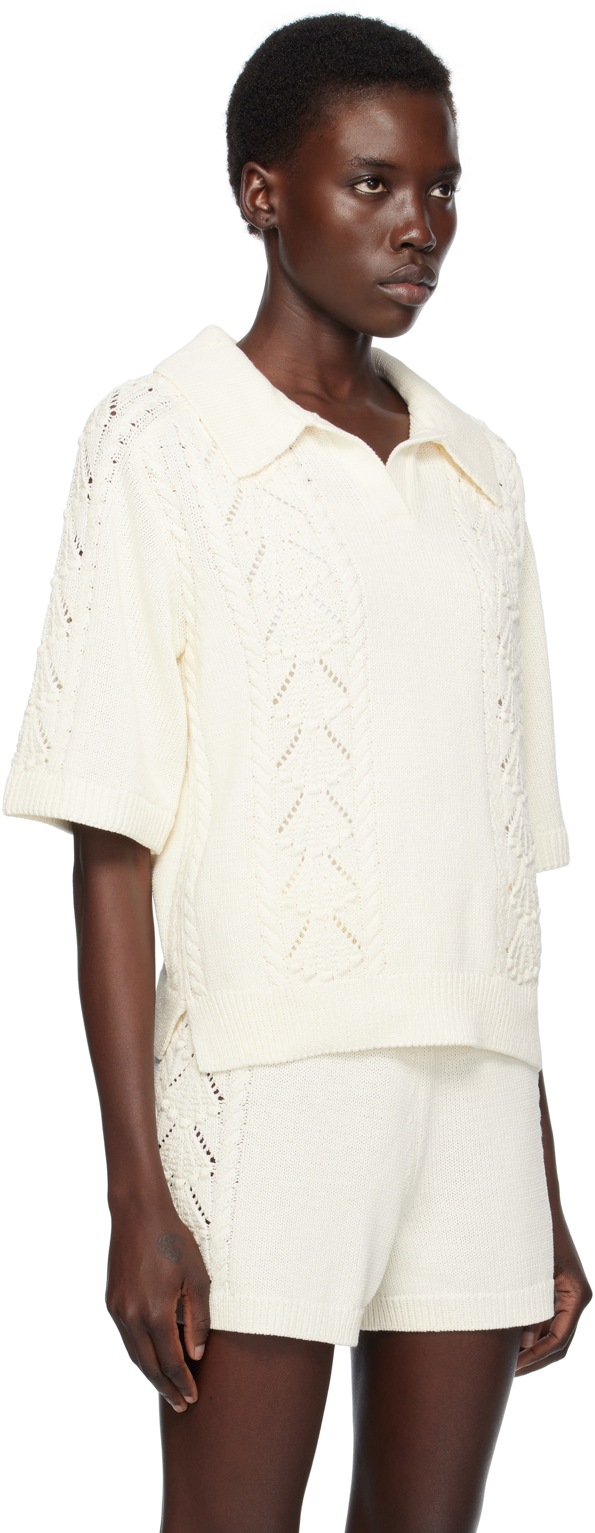 Loulou de Saison Off-White Kina Polo Loulou Studio