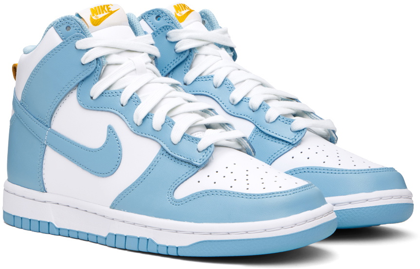 Nike Blue & White Dunk Hi Retro Sneakers Nike