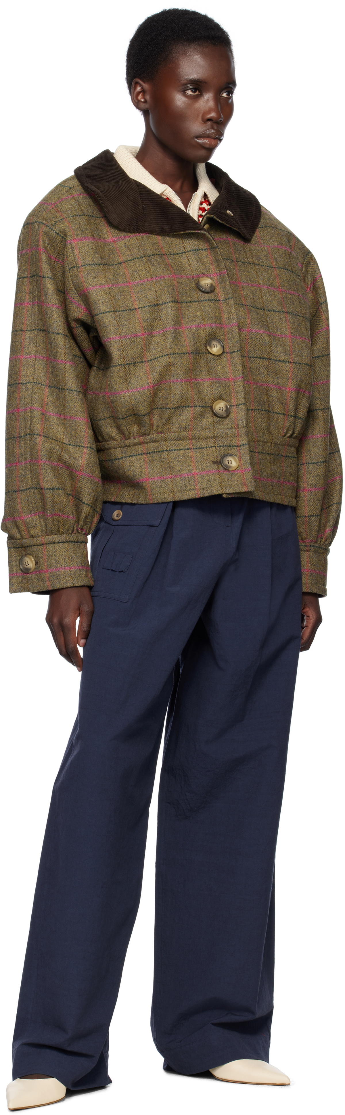 Caro Editions Khaki Beatrice Jacket Caro Editions