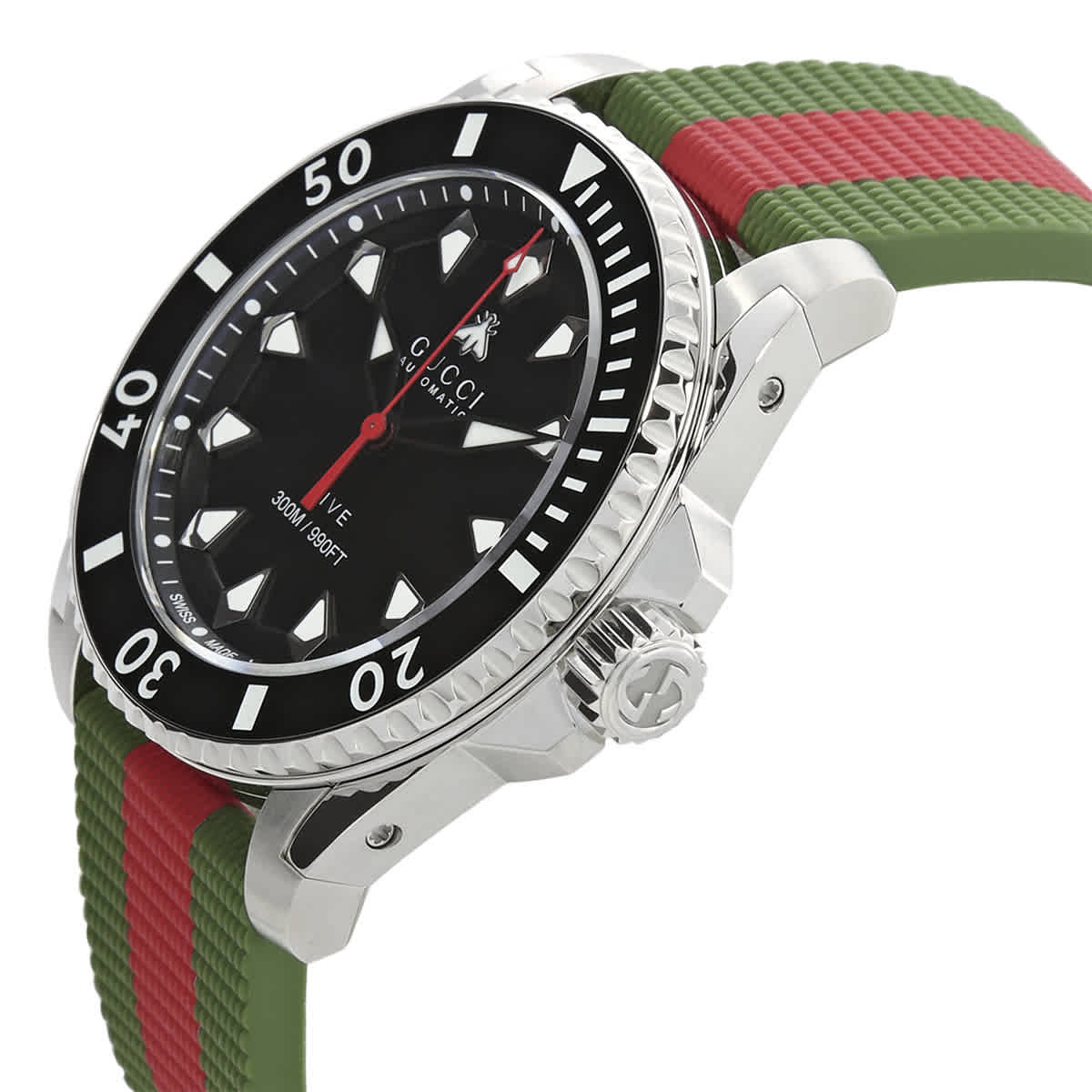 Gucci Dive Automatic Black Dial Unisex Watch YA136349 Gucci