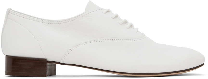 Repetto White Zizi Oxfords Repetto
