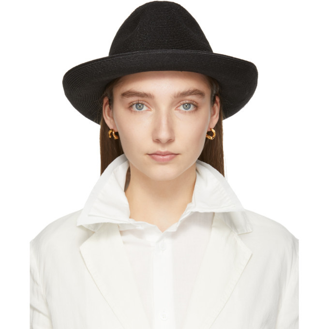 Ys Black Flax Braid Blade Fedora Ys