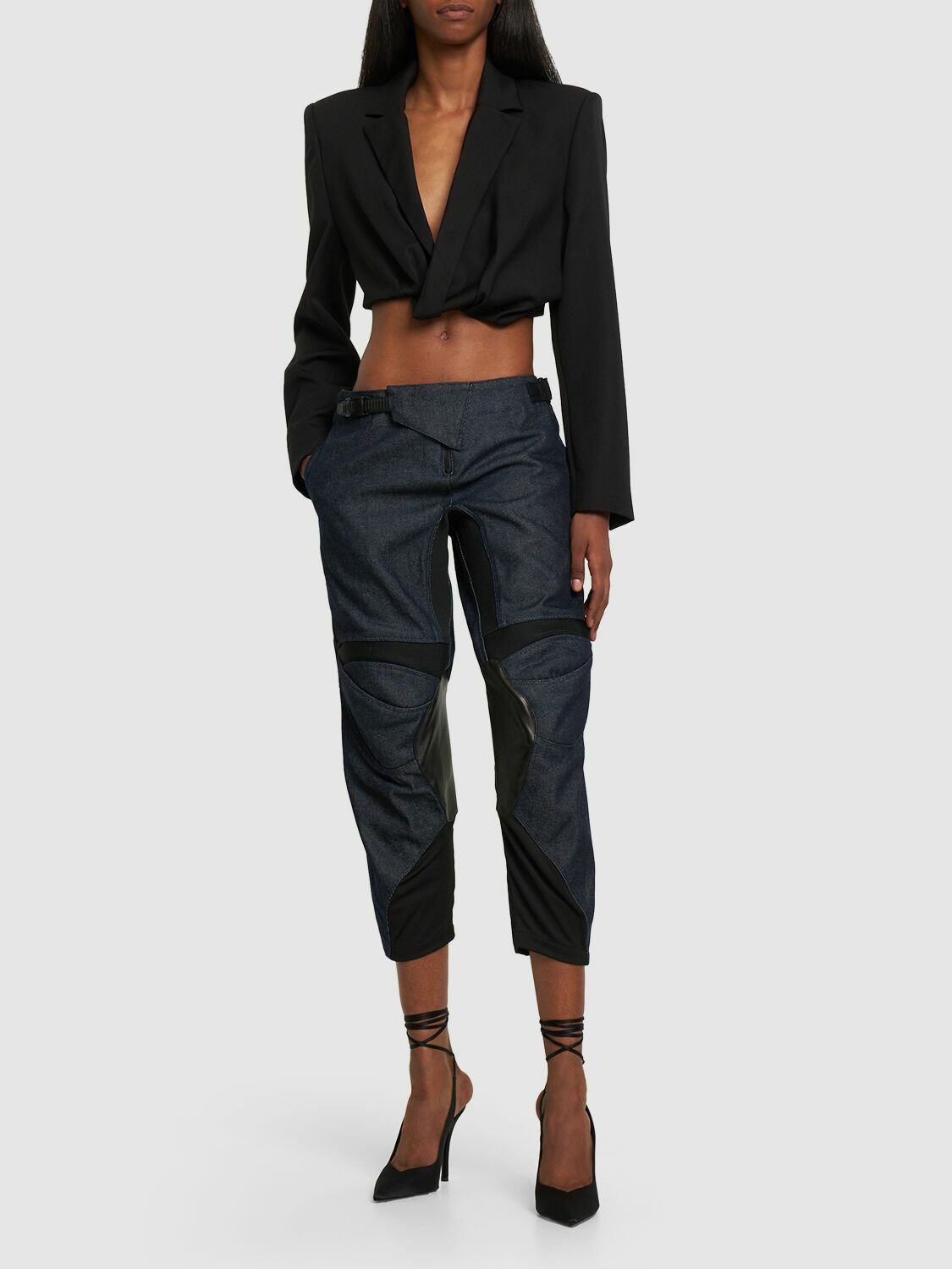 COPERNI - Cotton Denim Racing Pants Coperni