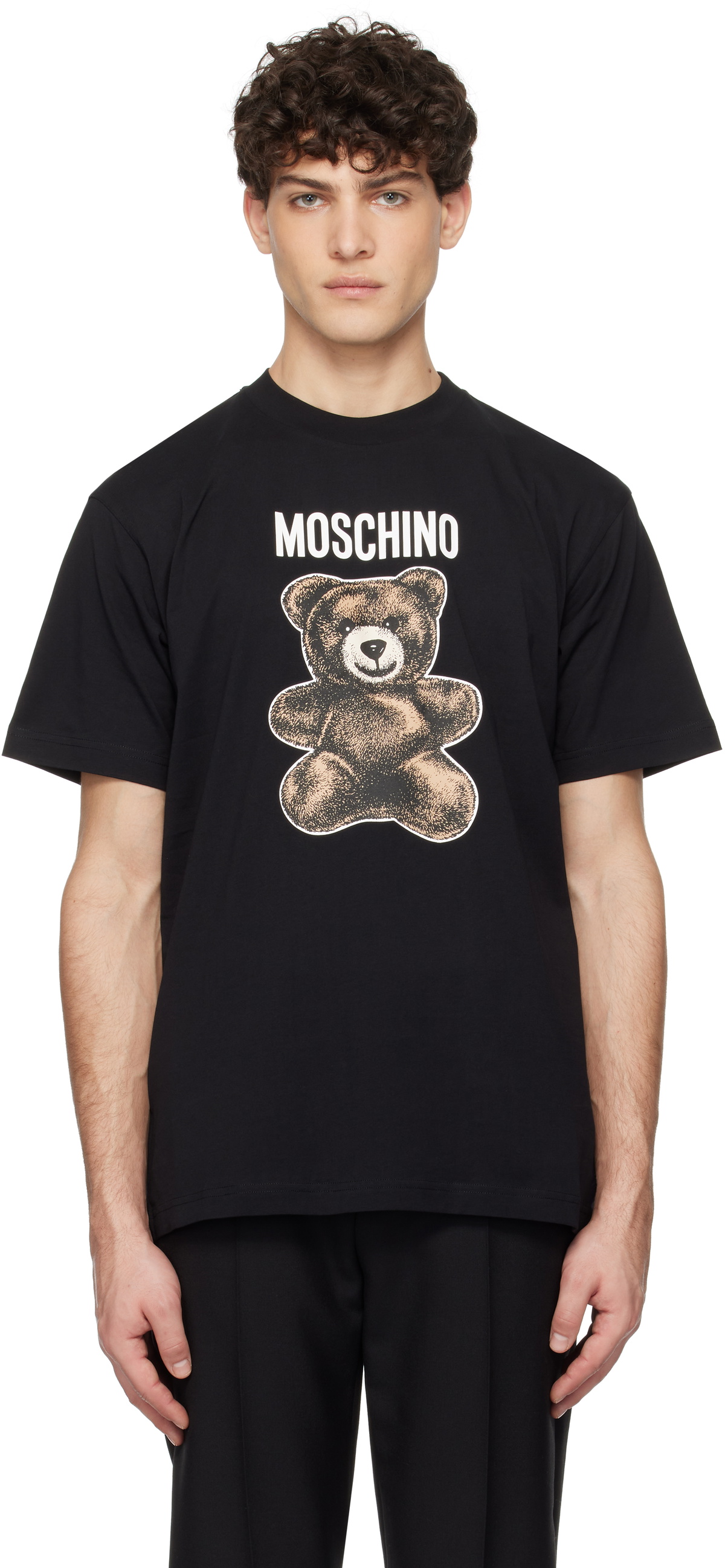 Moschino Black 'Moschino' Teddy Bear T-shirt Moschino