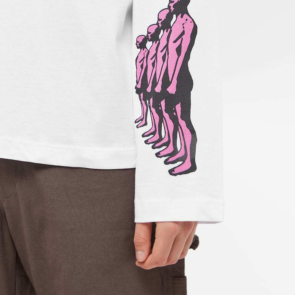 Homework Men's Long Sleeve Paranoia T-Shirt in White Homework
