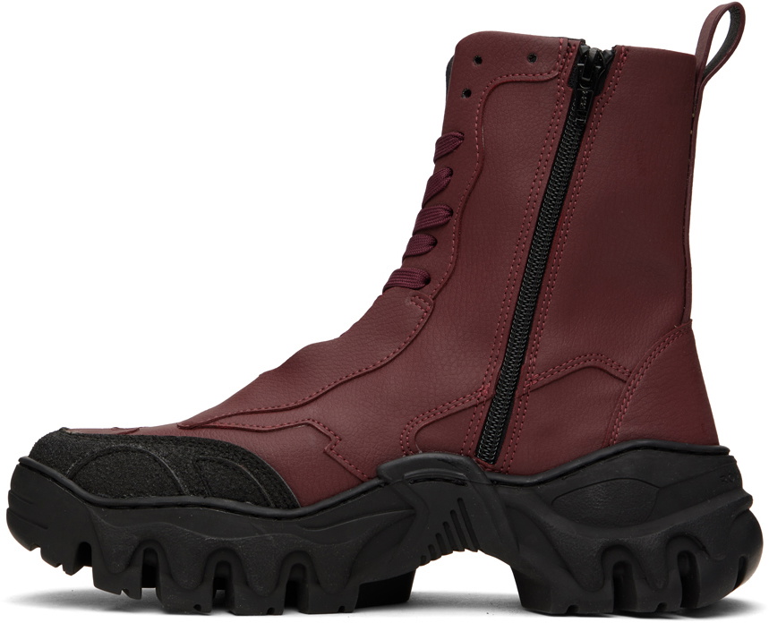 Rombaut Burgundy Boccaccio II Apple Leather Ankle Boots Rombaut