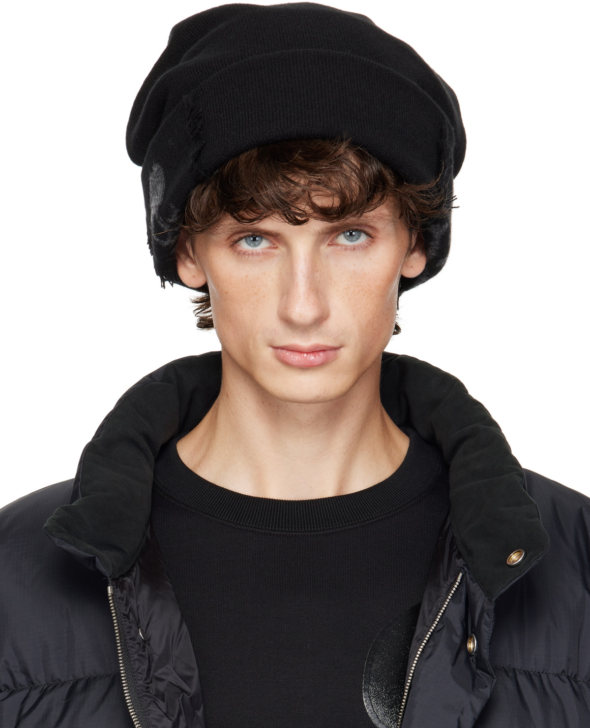 mastermind JAPAN Black Puzzle Beanie mastermind JAPAN