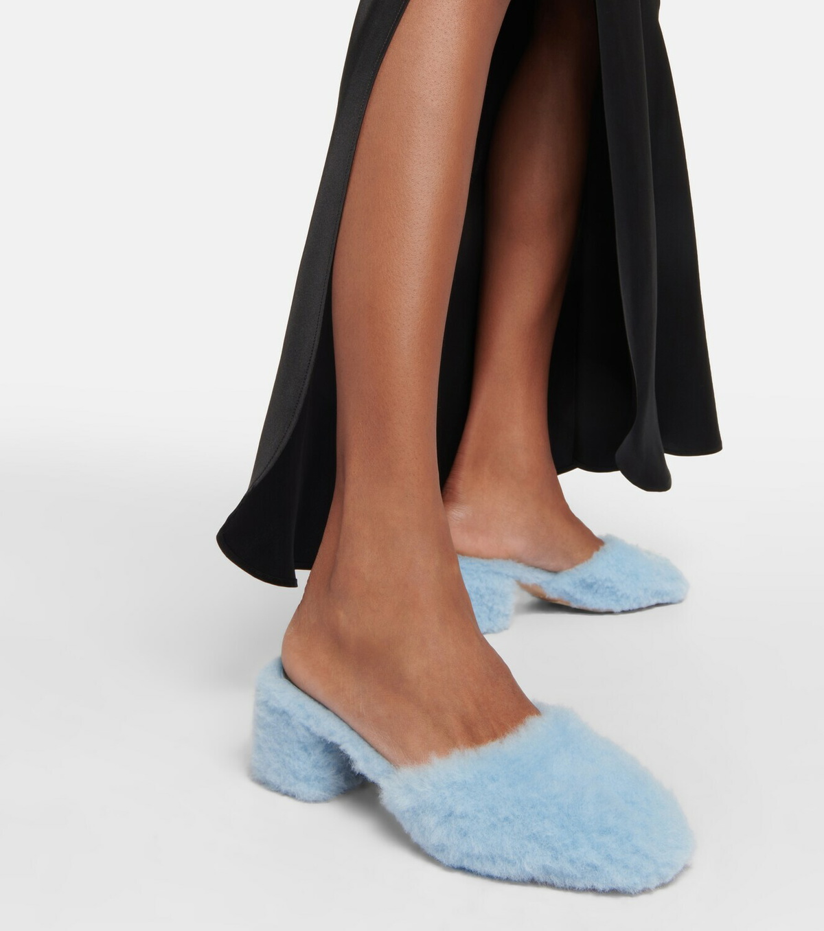 Khaite Clio shearling mules Khaite