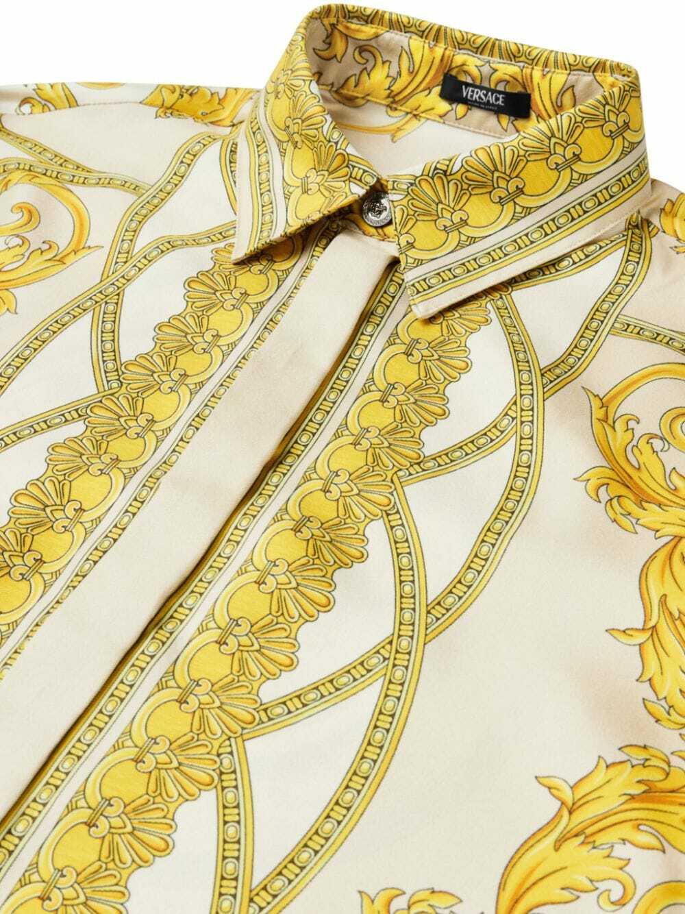VERSACE - Barocco Print Silk Shirt Versace